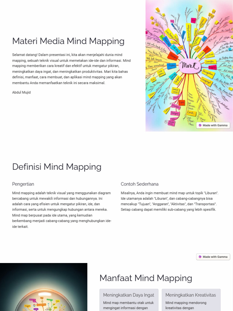 Materi Media Mind Mapping | PDF