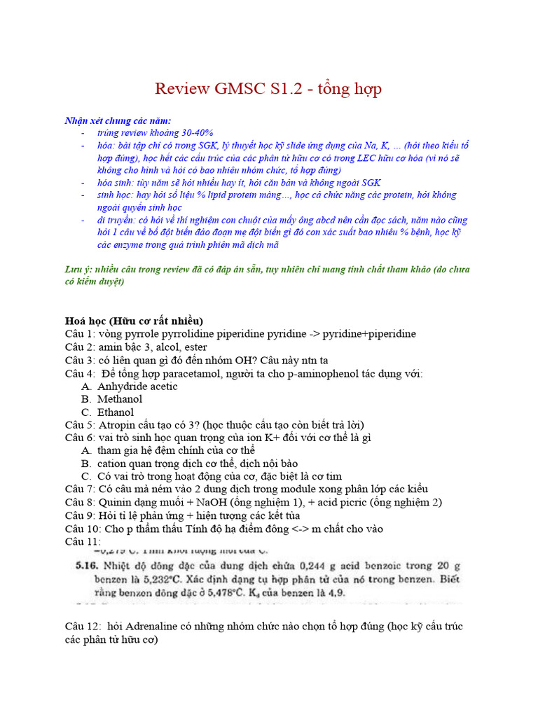 Review S1.2 GMSC | PDF