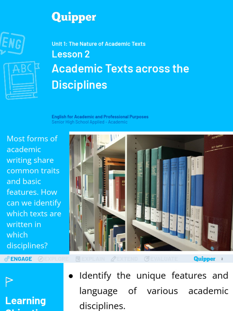 EAP_U1_L2_Academic-Texts-Across-the-Disciplines | PDF | Science | Social Sciences