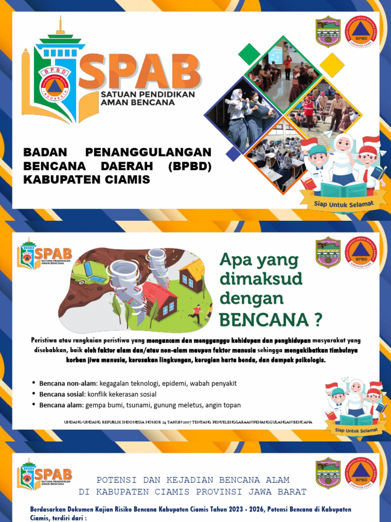 Satuan Pendidikan Aman Bencana (SPAB) | PDF