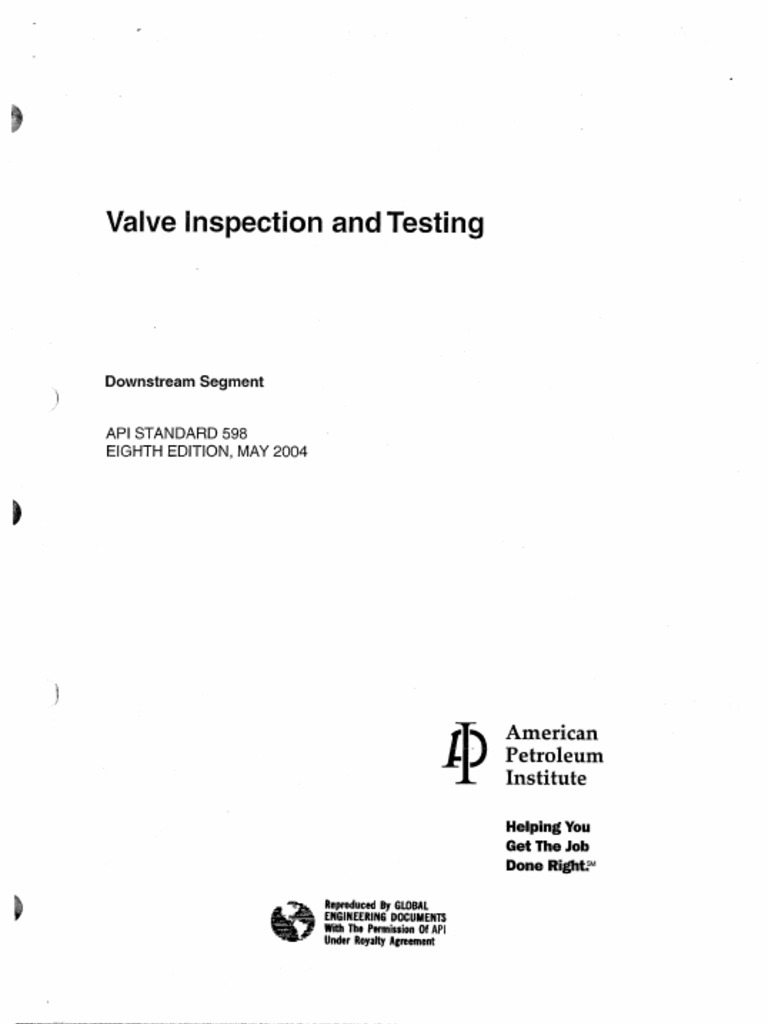 Api 598 (2004) | PDF