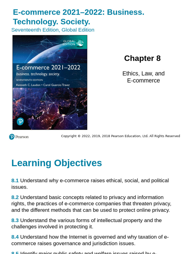 Laudon-Traver Ec17 PPT Ch08 Accessible | PDF | Intellectual Property | Privacy