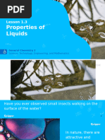Lesson 3 Properties of Liquid and IMF | PDF | Liquids | Evaporation