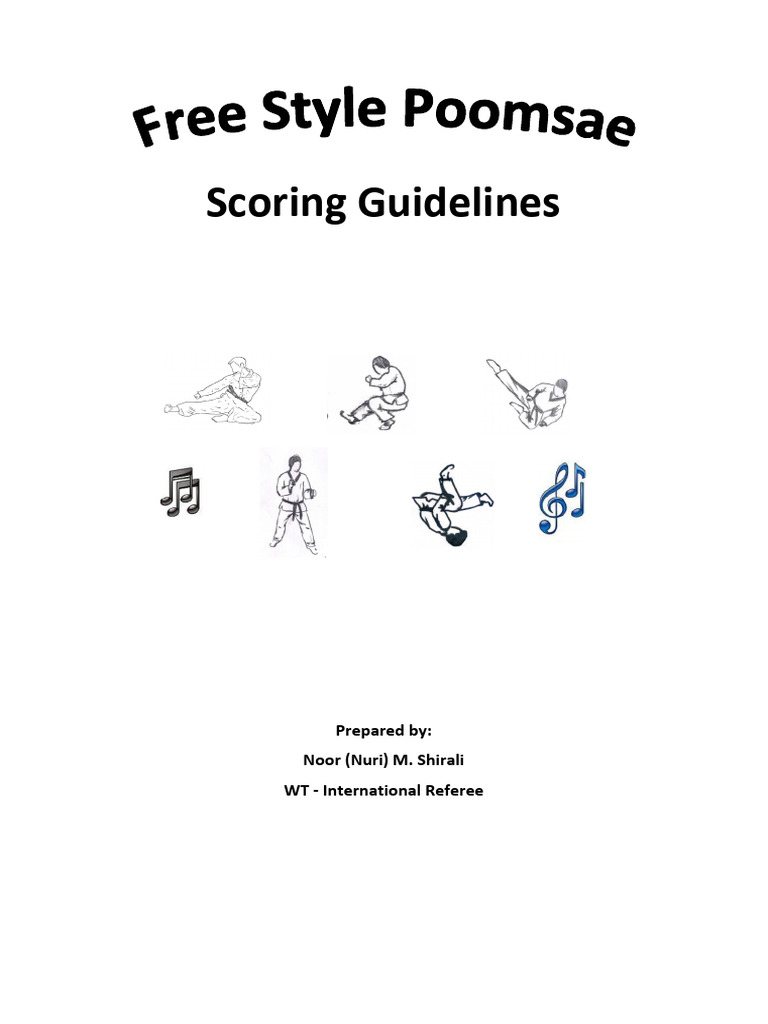 A4 Free Style Poomsae - Scoring Guidlines 2023 | PDF | Taekwondo