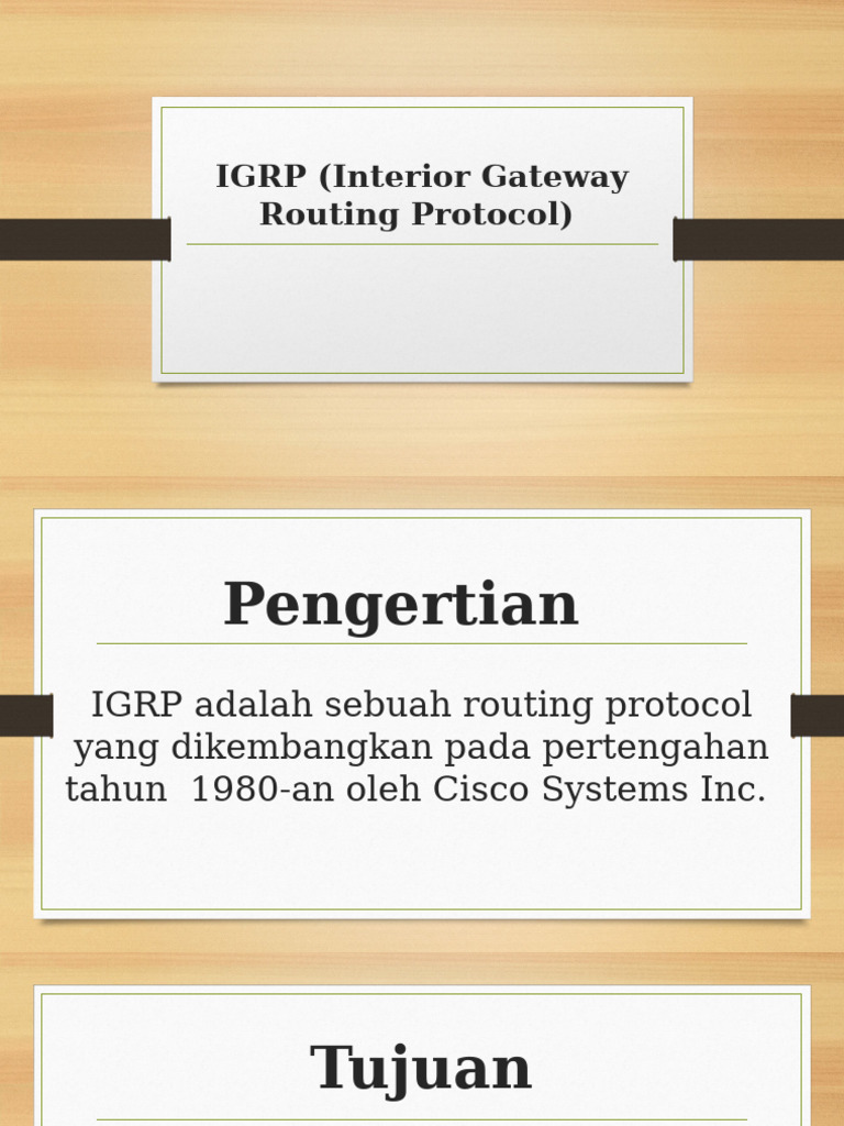 IGRP (Interior Gateway Routing Protocol) | PDF