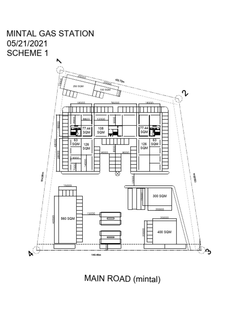 Mintal GasStation Scheme1 Floorplan 05212021 02-Model | PDF