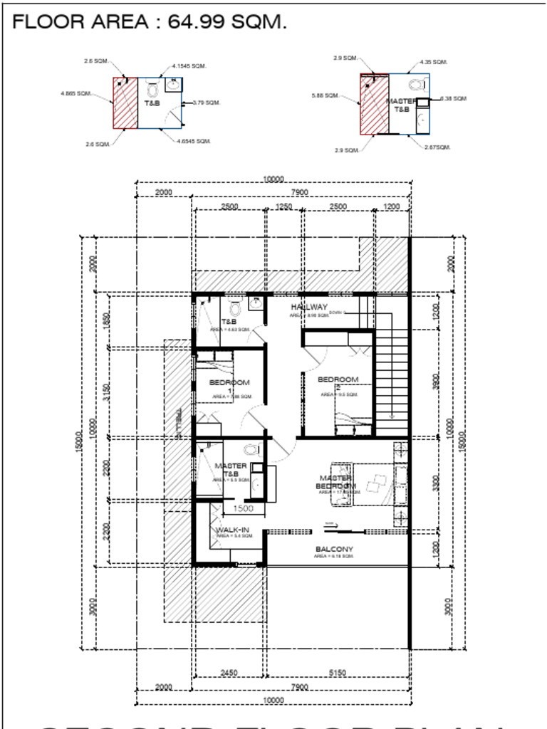 CIUDAD DUPLEX_SECOND FLOOR AREA | PDF | Room | Home