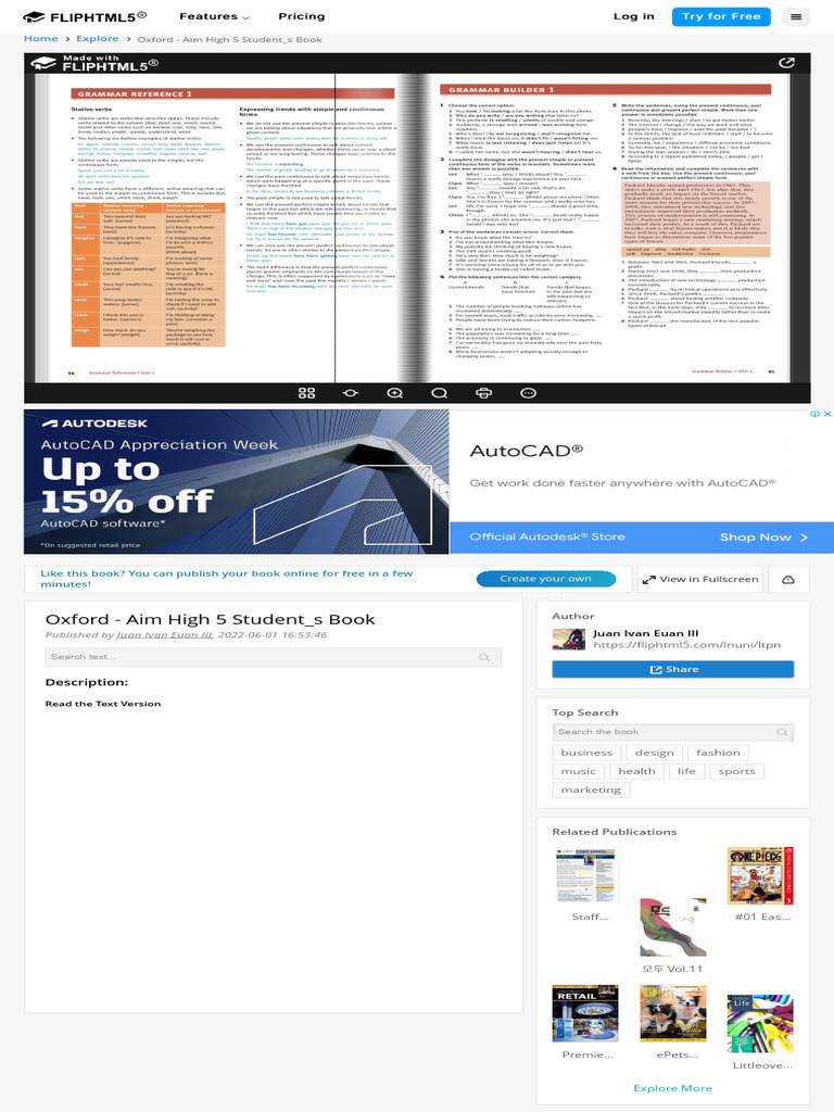 Oxford - Aim High 5 Student_s Book Pages 1-50 - Flip PDF Download ...