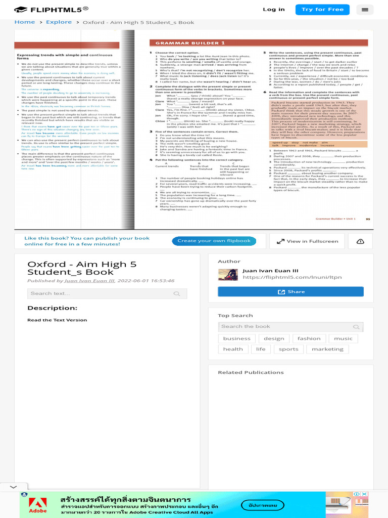 Oxford - Aim High 5 Student - S Book Pages 1-50 - Flip PDF Download ...
