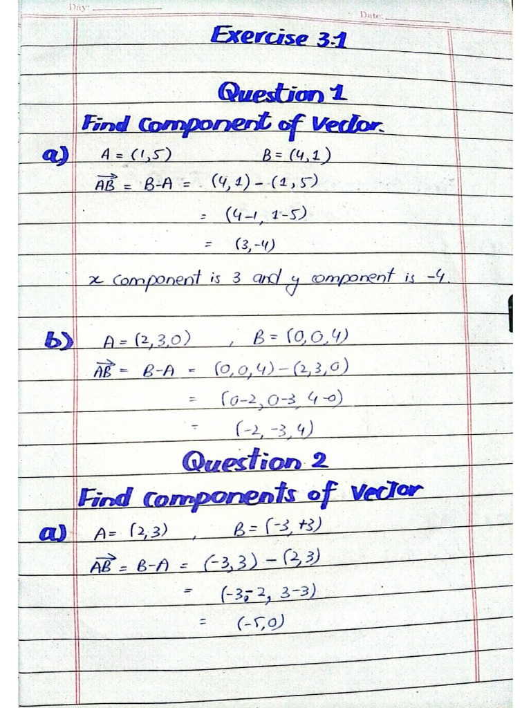 Exercise 3.1 (3 Parts Remaining) Linear Algebra | PDF