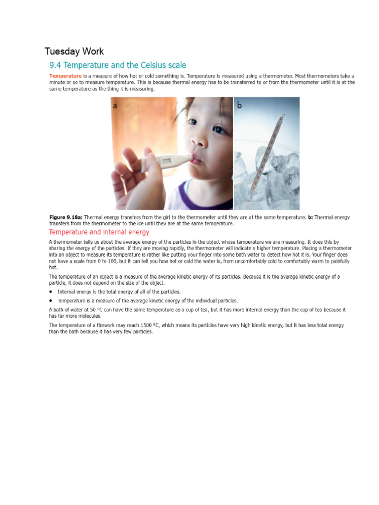 Grade 9A Tuesday Physics | PDF