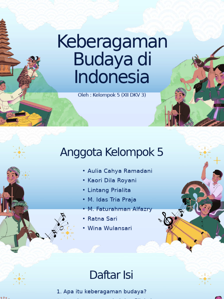 Konflik Keberagaman Budaya Kelompok 5 - Xii DKV 3 | PDF