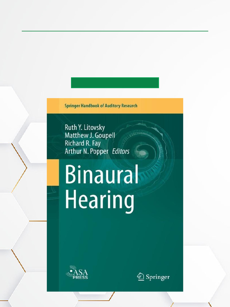 Binaural Hearing With 93 Illustrations Secure Download | PDF | Hearing ...