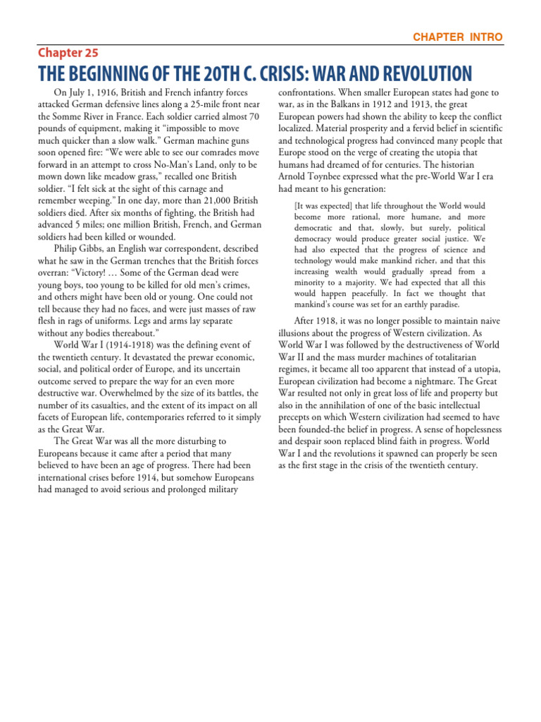 Beginning of The 20th Century Handout | PDF | Soviet Union | World Politics