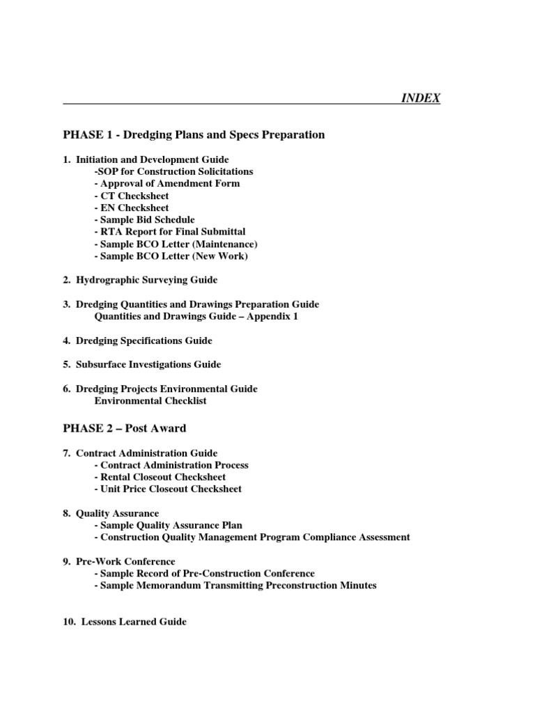 Dredging Project Planning Guide | PDF | Specification (Technical ...