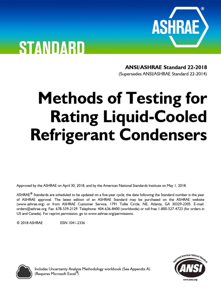 Ashrae 22 | PDF | Heat | Enthalpy