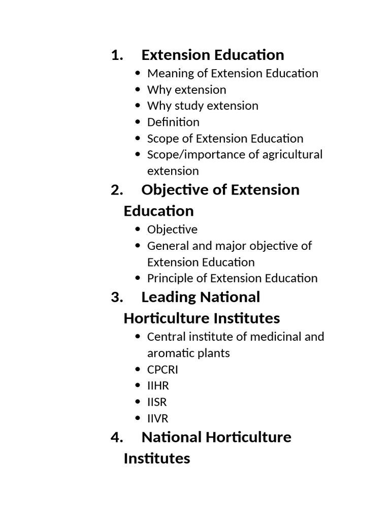 Extension Education | PDF | Agriculture