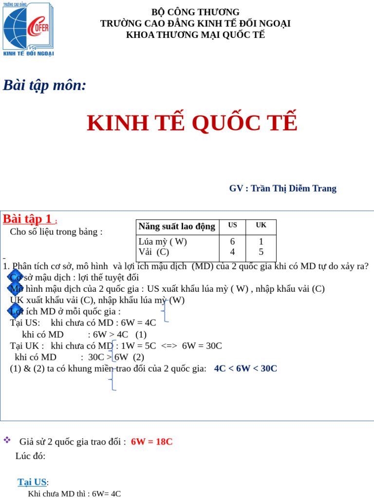 Bài Tập KTQT (PowerPoint) | PDF