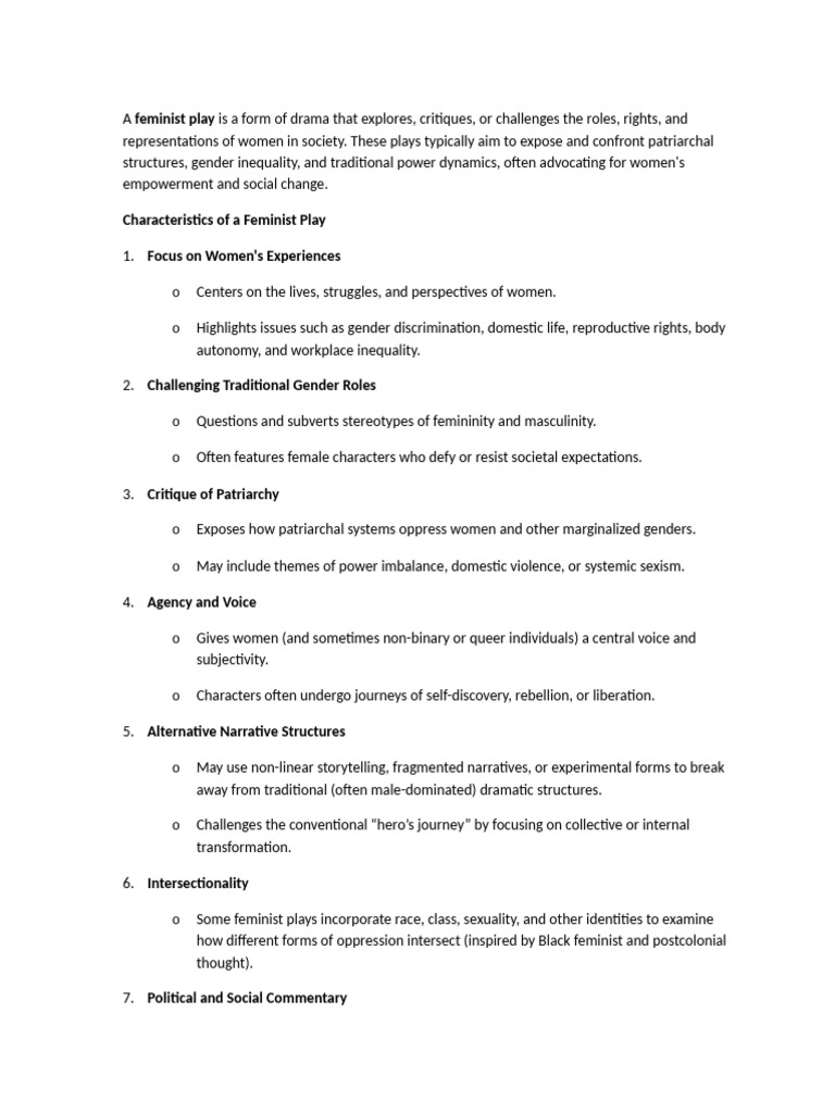 Nagamandala As A Feminist Play | PDF | Feminism | Gender Studies