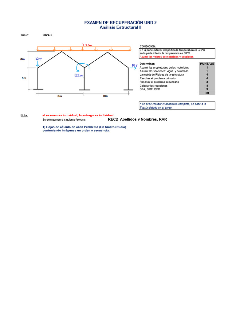 Aeii - Examen Rec-2 - 2024-2 | PDF