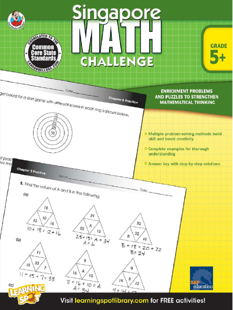 Singapore Math Challenge Grades 5-8 | PDF