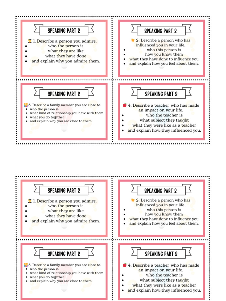 Getting To Know You Conversation Cards | PDF