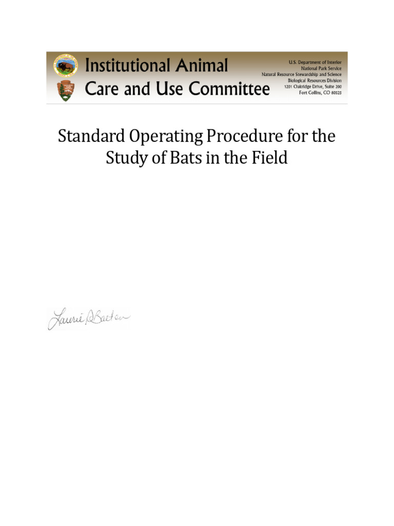 Bat Field Research SOP Guidelines | PDF | Rabies | Bat