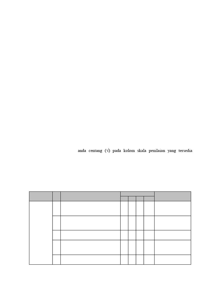 Lembar Angket Respon Guru | PDF