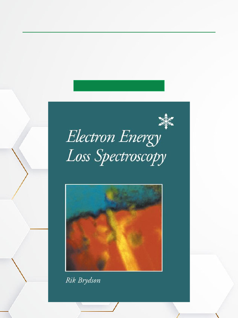 Electron Energy Loss Spectroscopy 1st Edition Reference Book Download | PDF