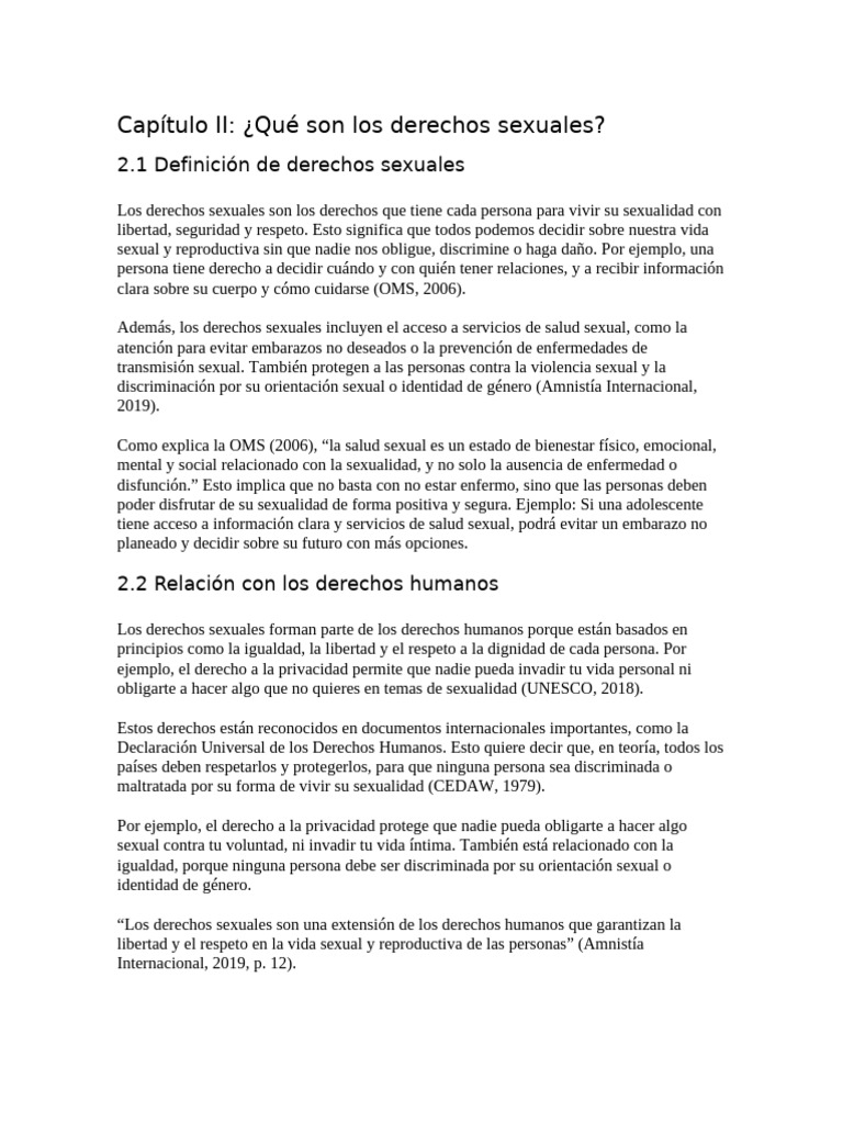 Derechos sexuales cap 2 y 3 | PDF | La sexualidad humana | Politica social