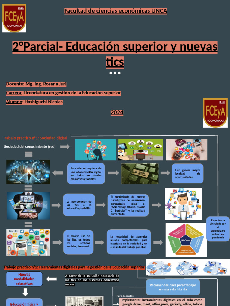 2°parcial - Educación Superior y Nuevas Tics | PDF | Enseñando | Tecnologia Educacional