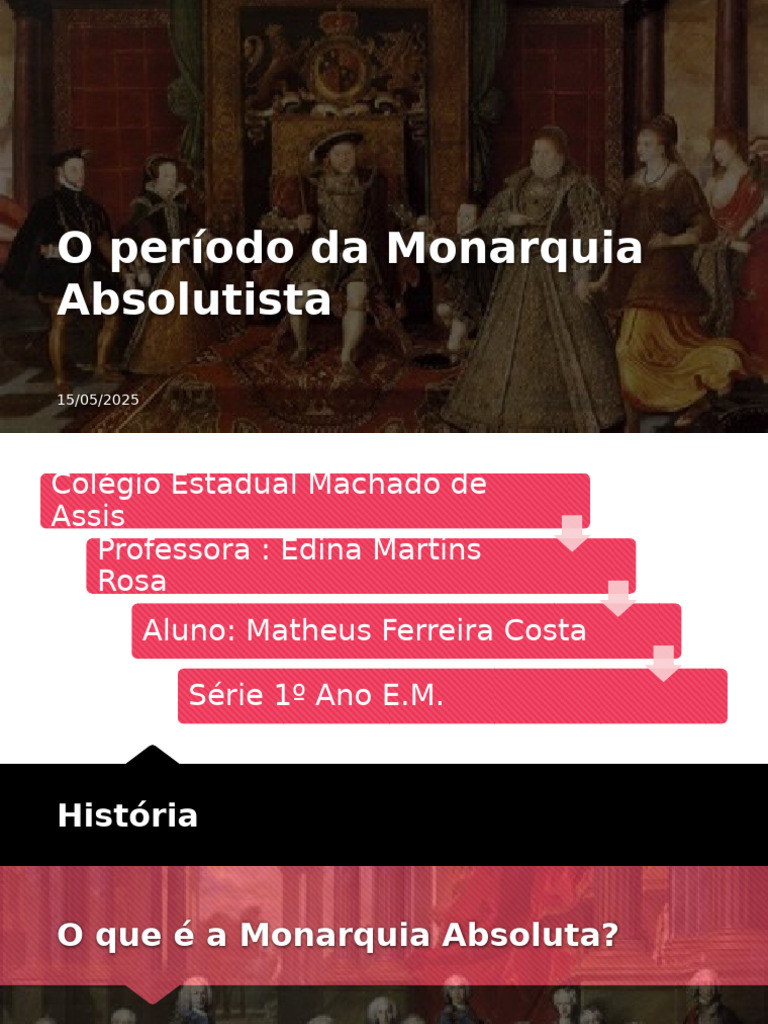 Monarquia Absolutista: Características e História | PDF | Monarquia ...