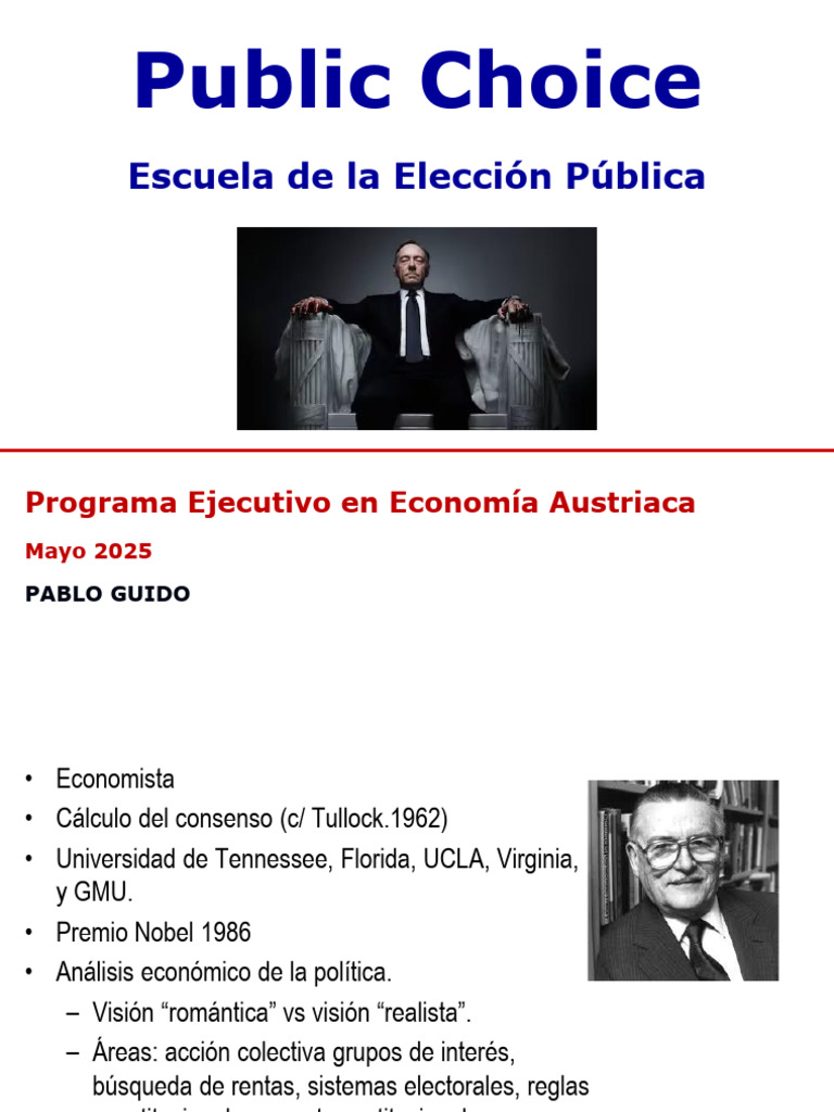 Análisis de la Elección Pública y Economía | PDF | Elección pública ...