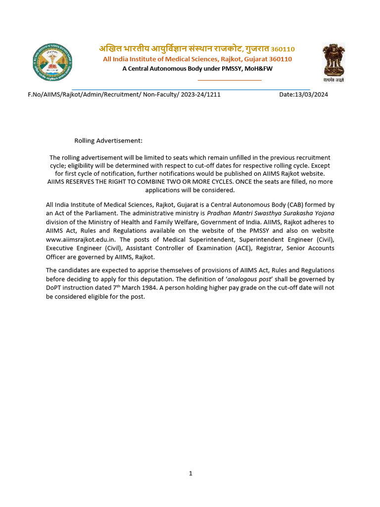 Revised Group A NF Recruitment Notifi | PDF | Postgraduate Education | Justice