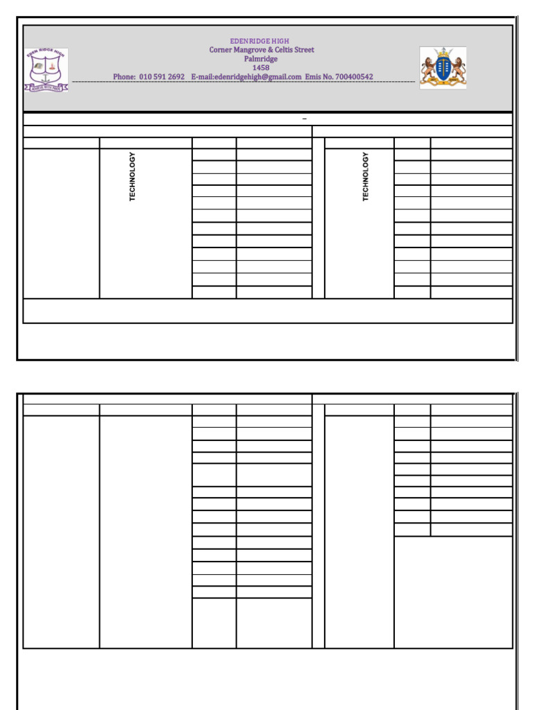 Internal Invigilation Timetable June 2025 - 091308 | PDF
