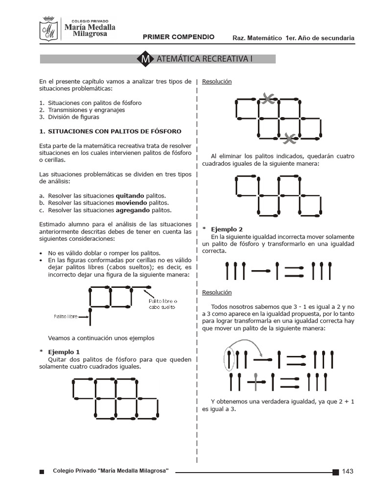 RM 1º Año (Compendio 1) | PDF | Rueda | Triángulo