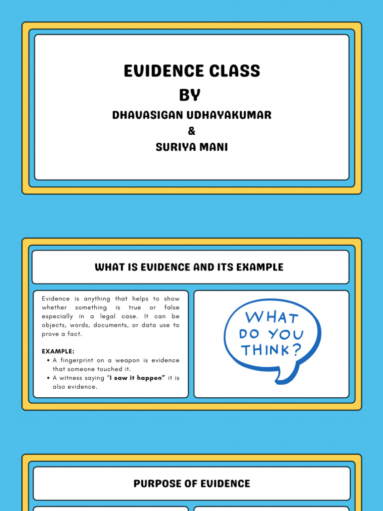 What Is Evidence and Its Example - 20250406 - 220604 - 0000 | PDF