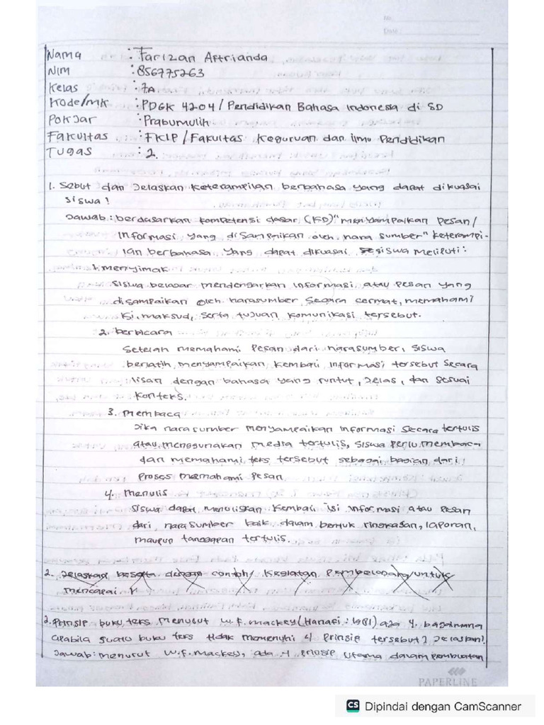 Tugas 2 Tmk Bahasa Indonesia Sd_compressed | PDF