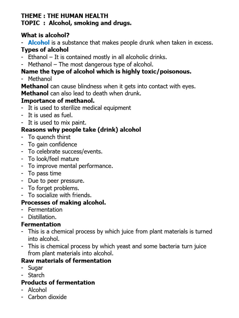 Alcohol, Smoking and Drugs | PDF | Smoking | Tobacco Smoking