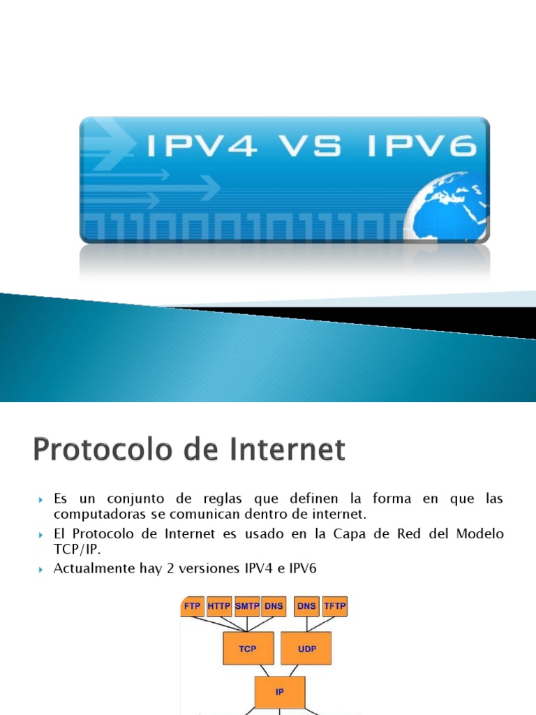 Protocolo Ipv4 Vs Ipv6 | PDF | Yo Pv6 | Dirección IP