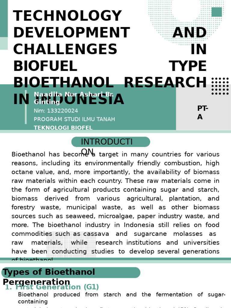 Nadila (133220024) Biofel - 20250320 - 074710 - 0000 | PDF | Biofuel ...