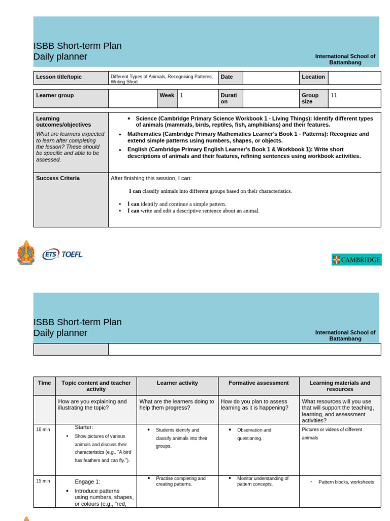 Day 2 ISBB Short Term wk1 | PDF | Learning | Cognition