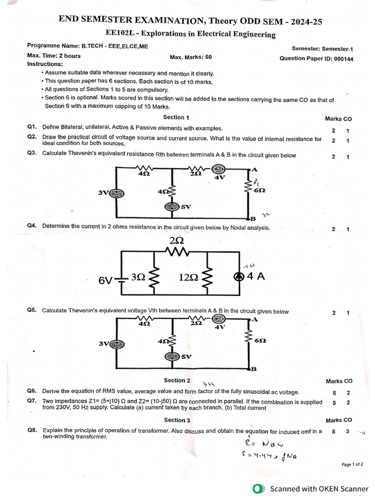 Ese Odd Semester PPR | PDF
