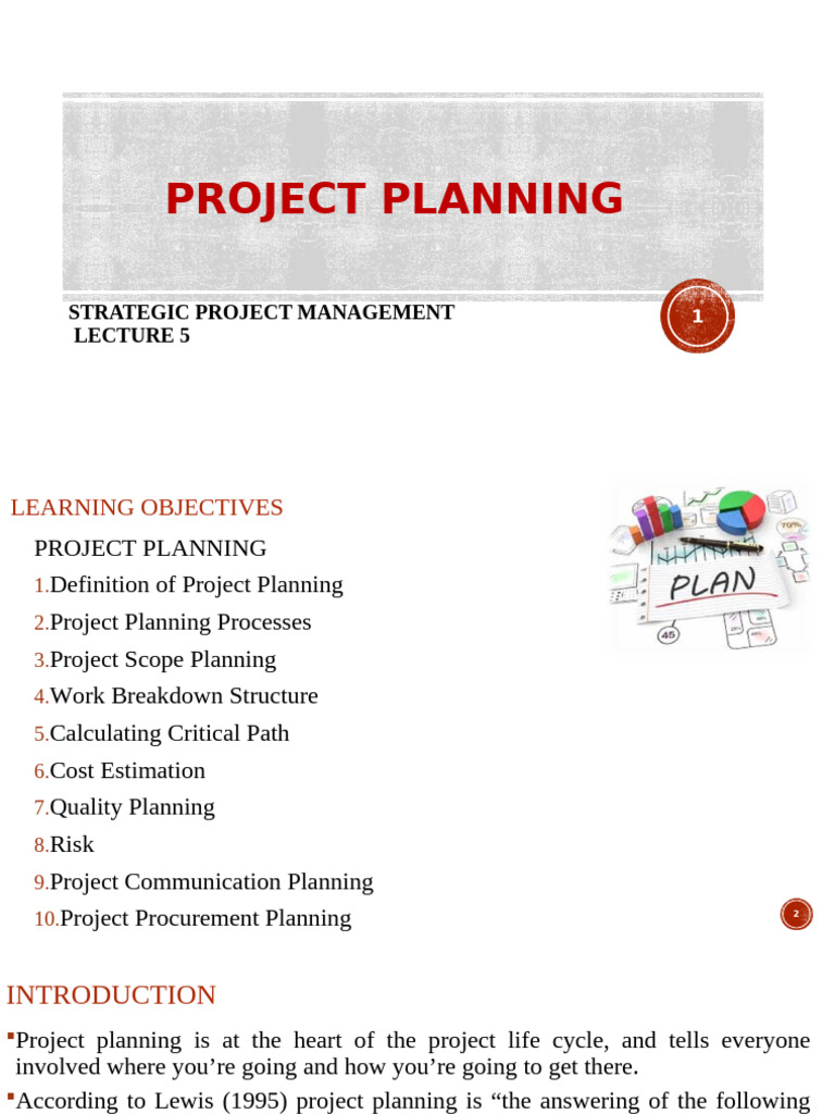 Lecture 5 Project Planning | PDF | Business