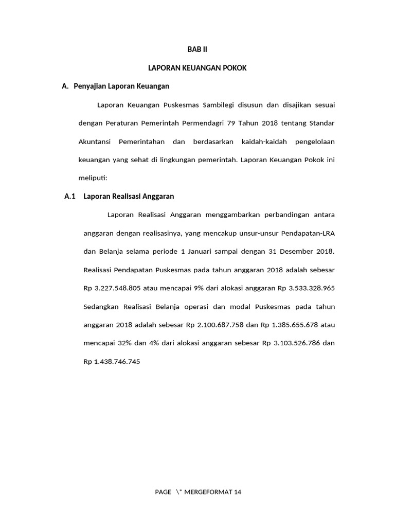 6 Bab II Penyajian Laporan Keuangan | PDF