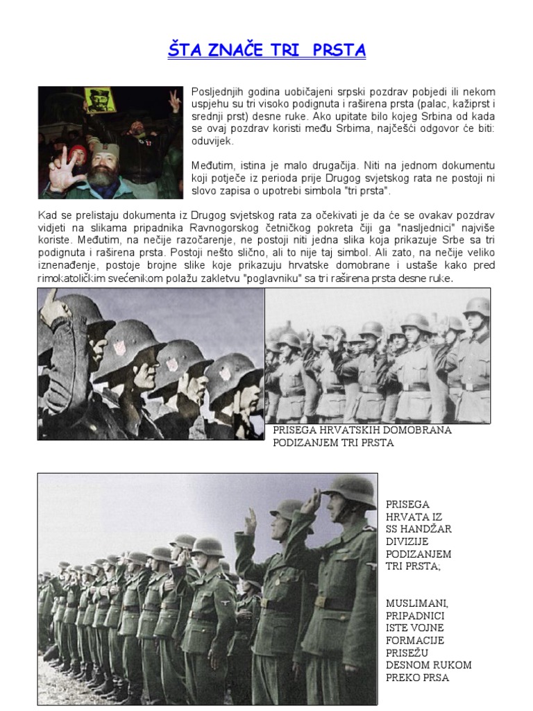 Sta Znace Tri Prsta | PDF
