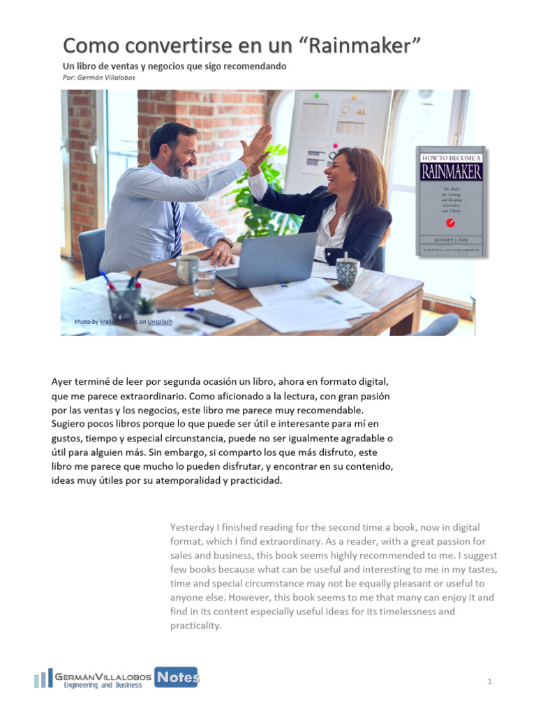 How To Become A Rainmaker | PDF