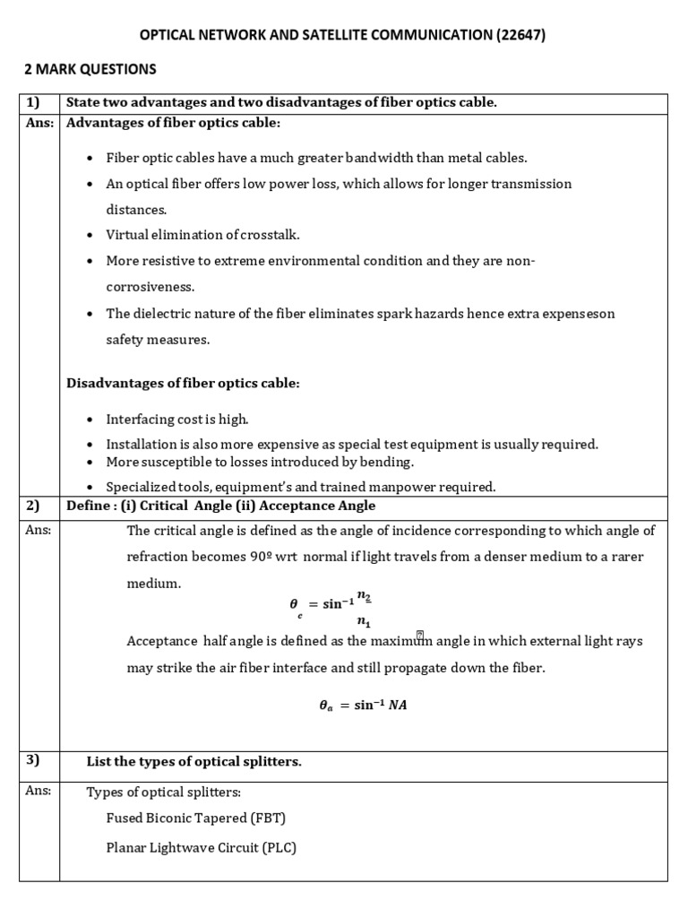 Ons (22647) | PDF | Dispersion (Optics) | Optical Fiber
