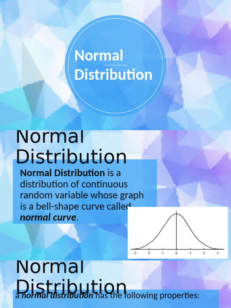 Normal Distribution 1 | PDF | Normal Distribution | Standard Score