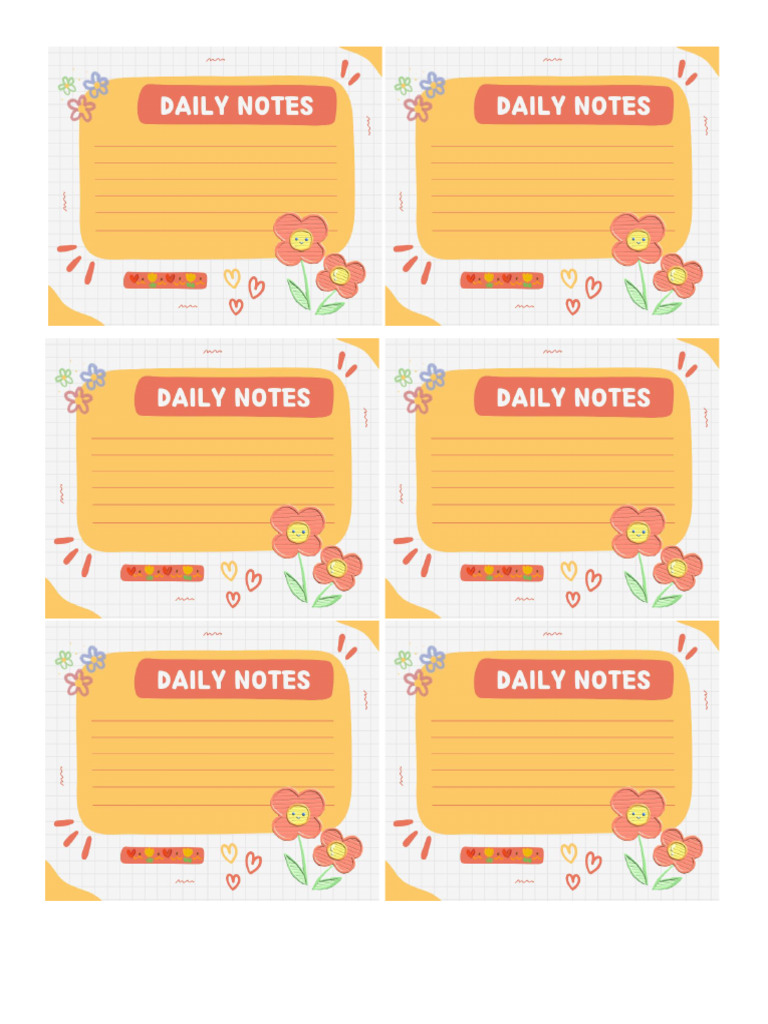 Daily Notes | PDF
